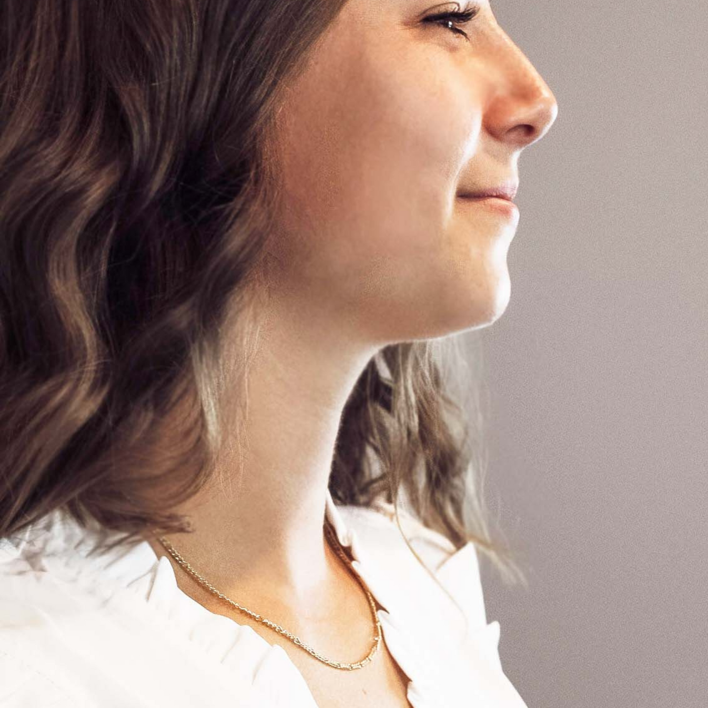 Mia 18K Gold Filled Three Link Figaro Necklace – Kate Gates Jewelry